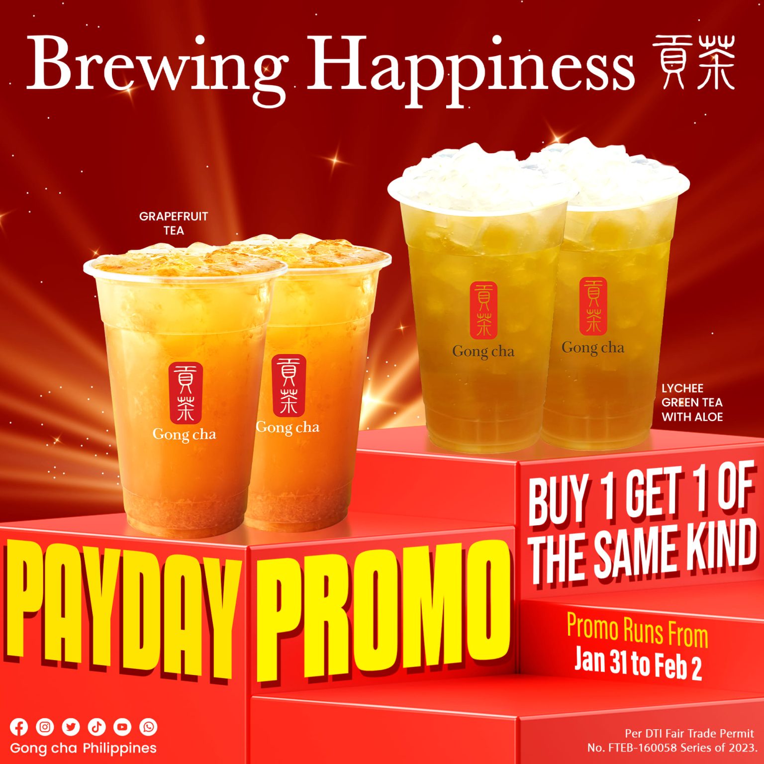 Gong cha - Payday Promo | Deals Pinoy