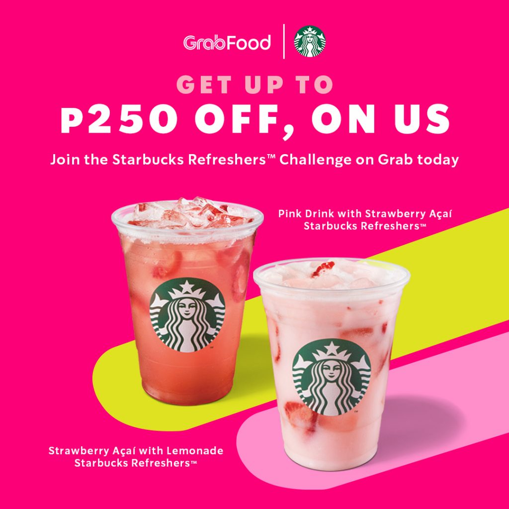 Starbucks - Grab Refreshers Challenge Promo | Deals Pinoy