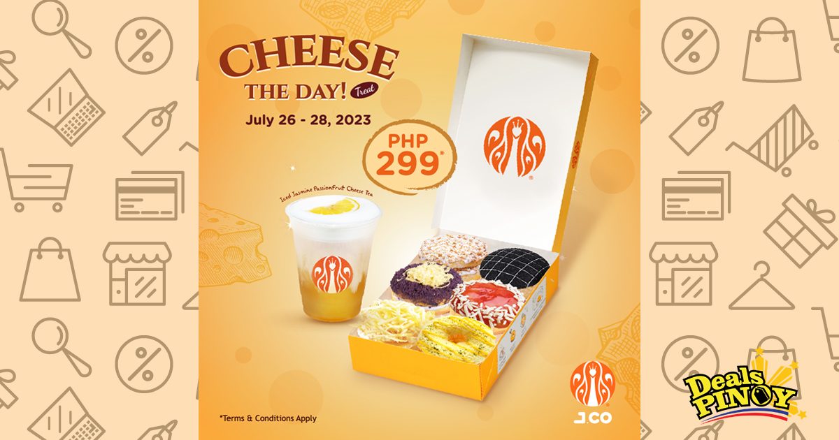 J.CO Donuts and Coffee - Cheese The Day Treat | Deals Pinoy