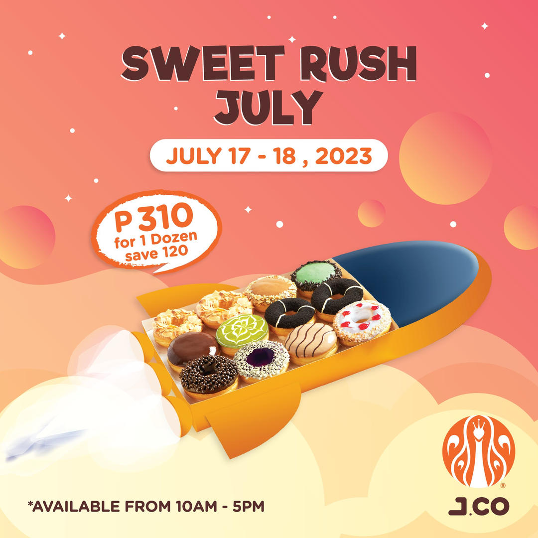 J.CO Donuts and Coffee - Sweet Rush July Promo | Deals Pinoy