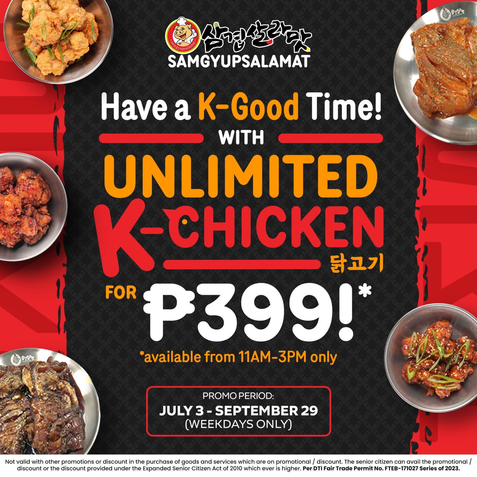 Samgyupsalamat - Unlimited K-Chicken Deal | Deals Pinoy