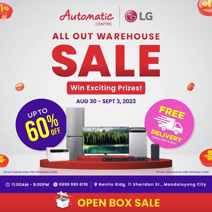 Automatic Centre LG All Out Warehouse Sale | Deals Pinoy