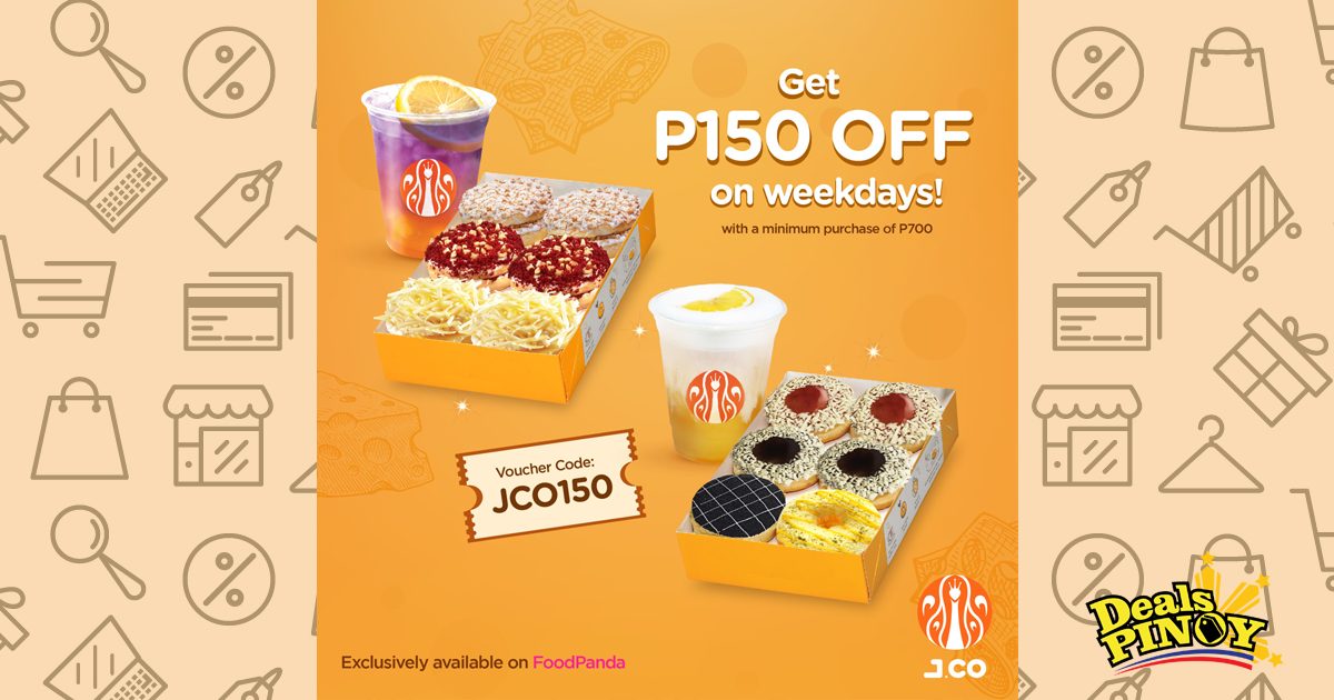 J.CO Donuts and Coffee - Weekdays FoodPanda Promo | Deals Pinoy