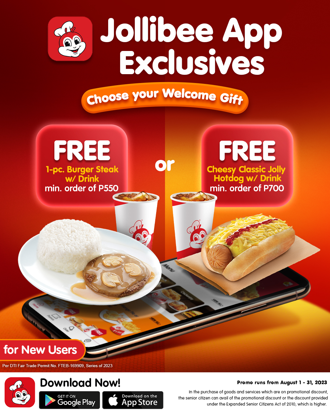 Jollibee - App Exclusive Welcome Gift Promo | Deals Pinoy