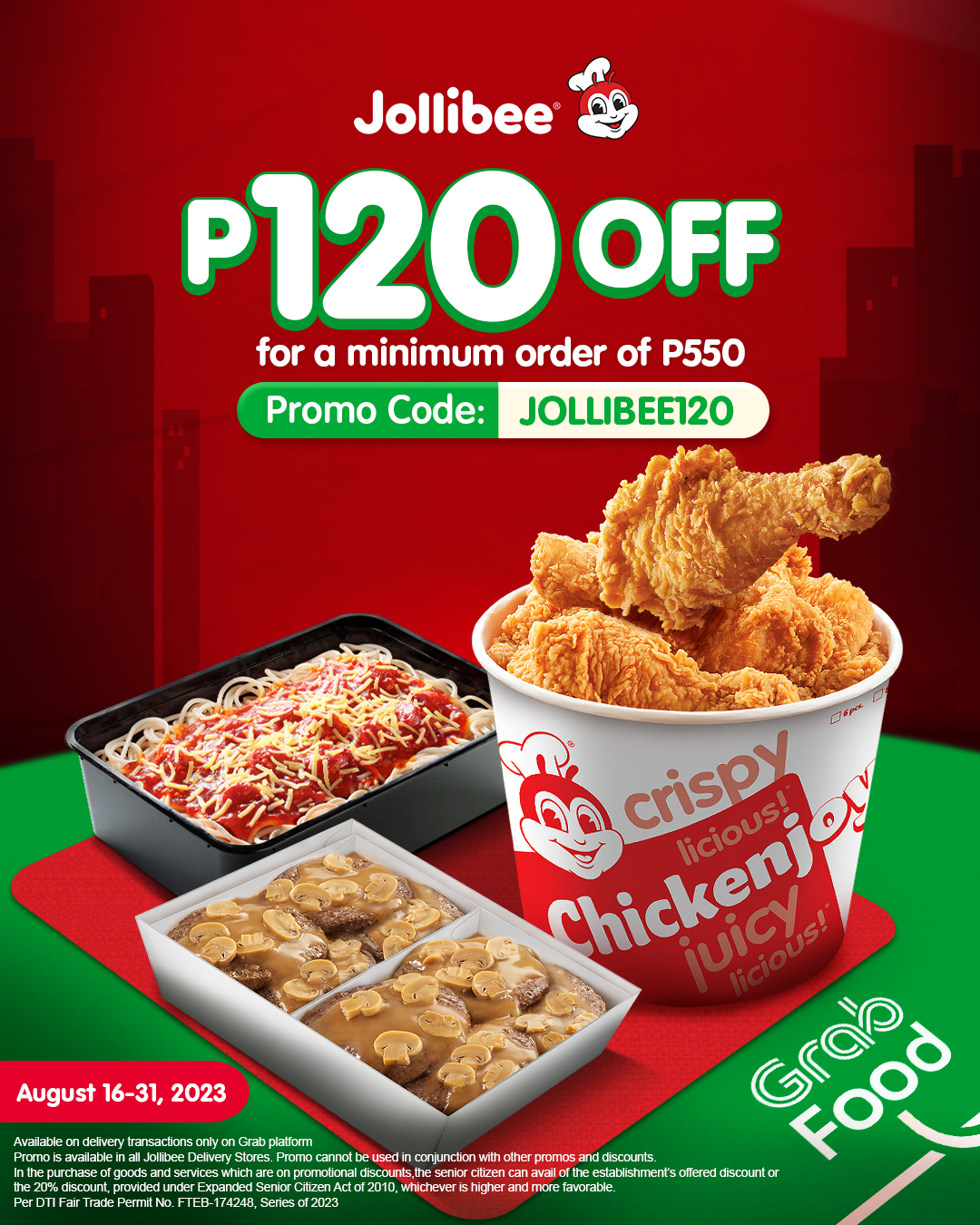 Jollibee P120 Off GrabFood Deal | Deals Pinoy