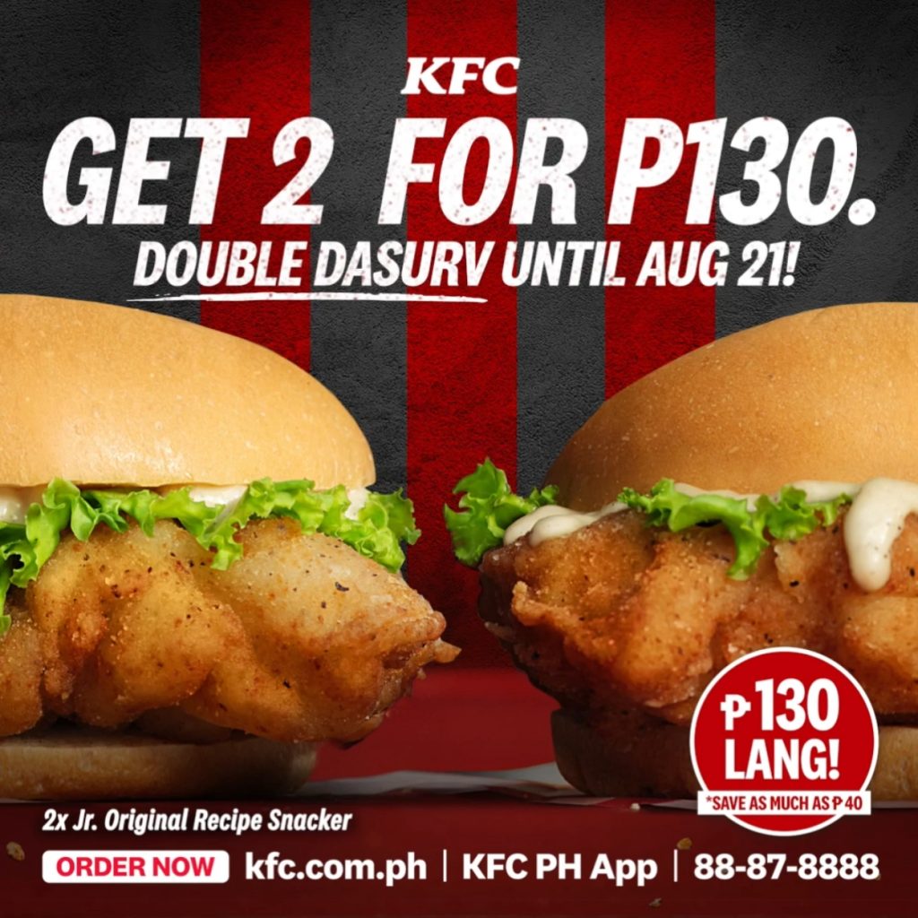KFC - Double Dasurv Deal | Deals Pinoy