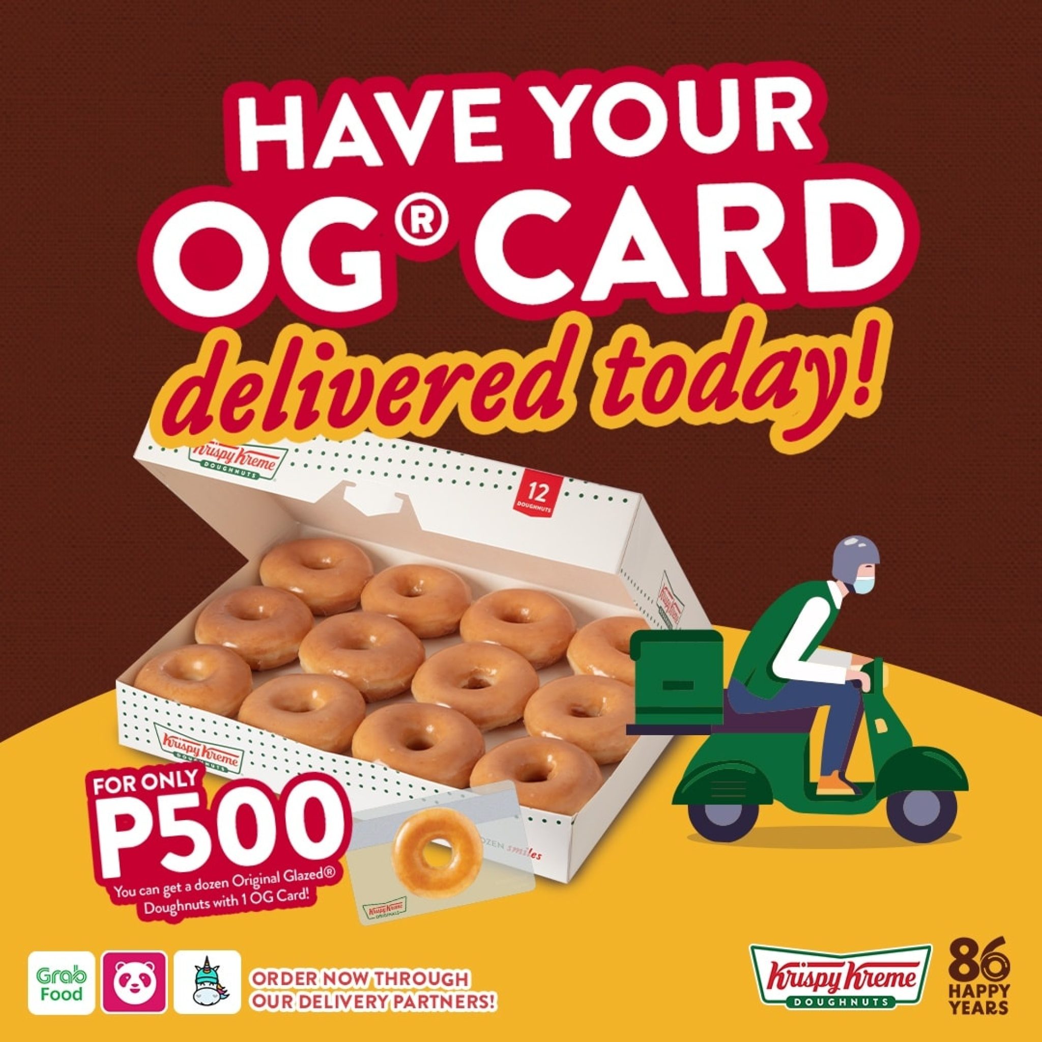 Krispy Kreme P500 OG Card and Original Glazed Doughnuts Promo | Deals Pinoy