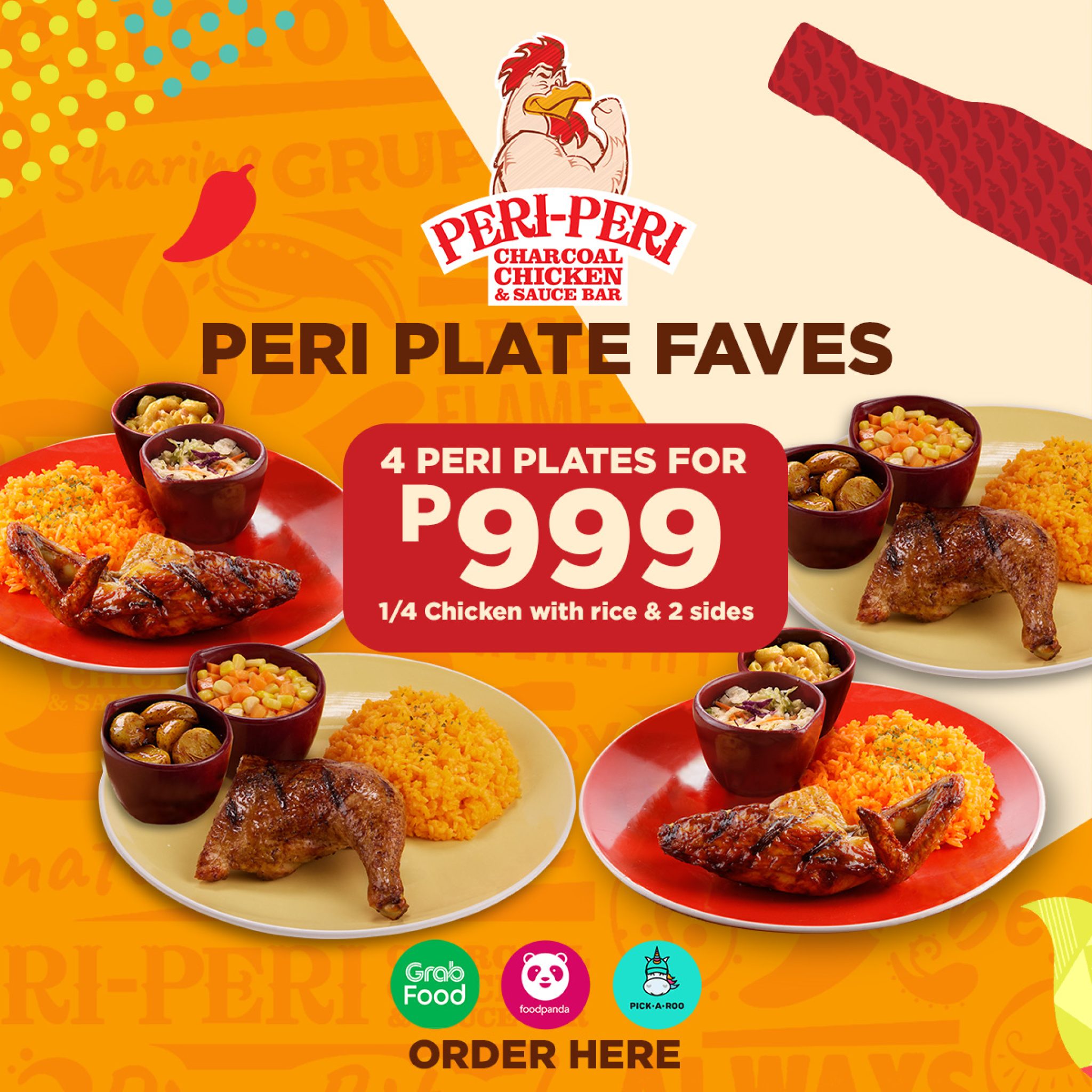 Peri-Peri Charcoal Chicken and Sauce Bar Peri Plate Faves Promo | Deals ...