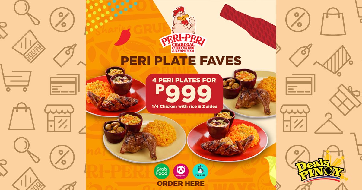 Peri-Peri Charcoal Chicken and Sauce Bar Peri Plate Faves Promo | Deals ...