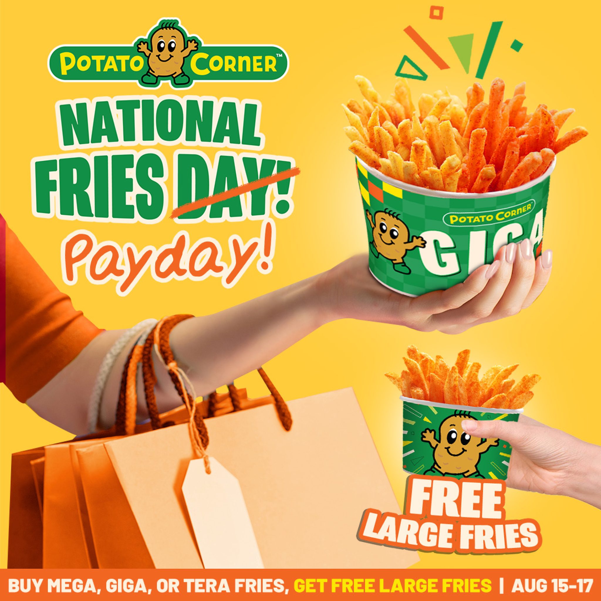 Potato Corner - FREE Large Fries Payday Deal | Deals Pinoy