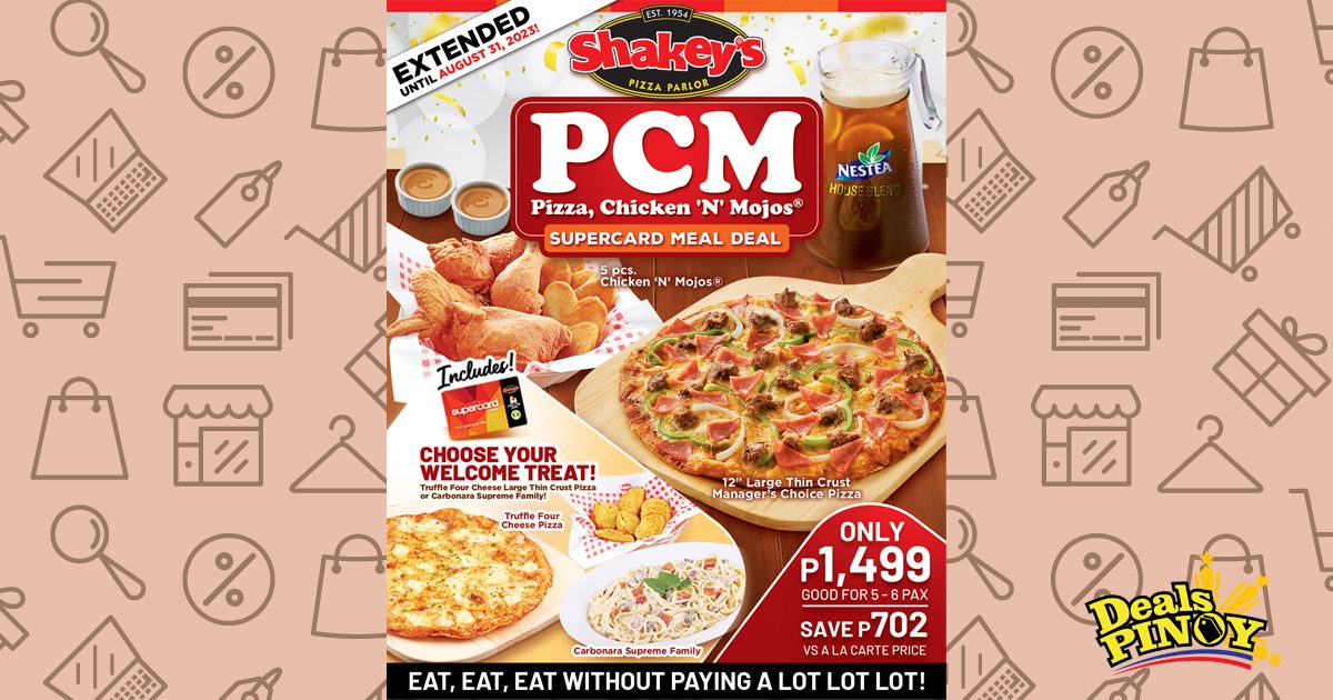 Shakey's - PCM Supercard Meal Deal | Deals Pinoy