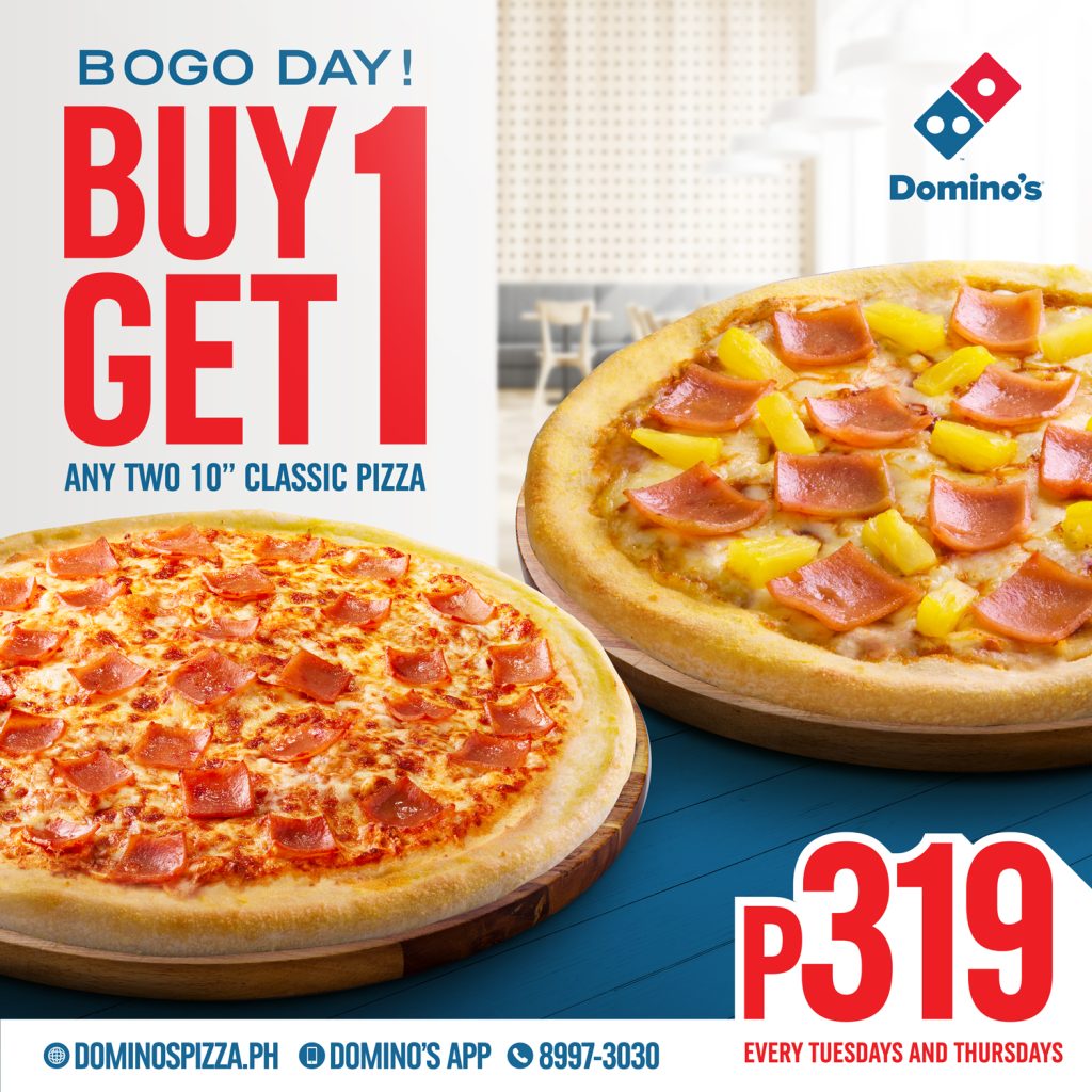 Domino's Pizza Buy 1 Get 1 Classic Pizza Promo | Deals Pinoy