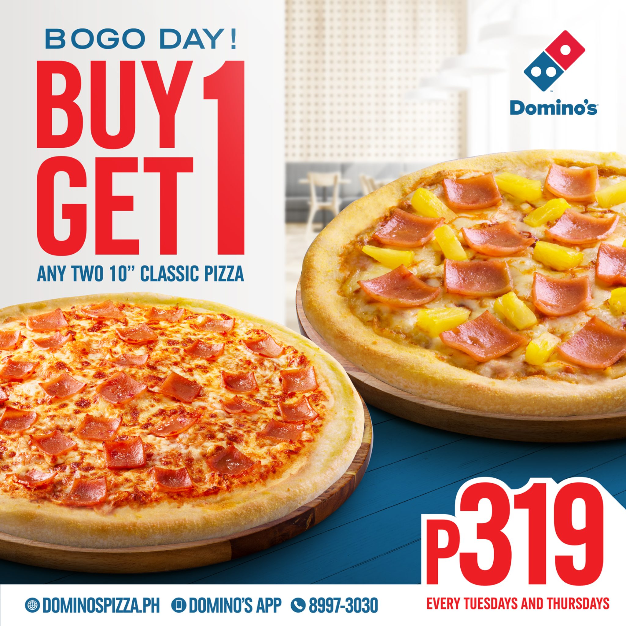 Domino's Pizza Buy 1 Get 1 Classic Pizza Promo | Deals Pinoy