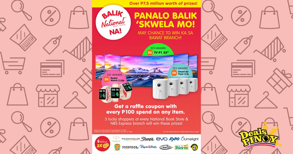 National Book Store Balik Skwela Super Sorpresa Raffle Promo | Deals Pinoy