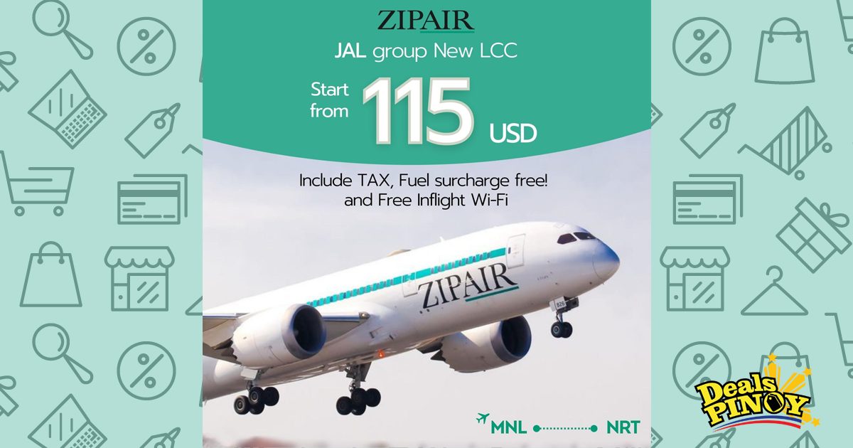 ZIPAIR Manila to Tokyo Seat Sale | Deals Pinoy
