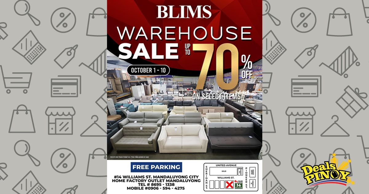 BLIMS Warehouse Sale | Deals Pinoy