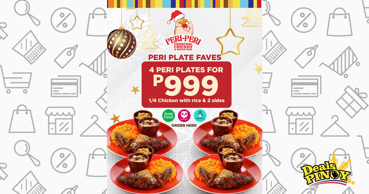 Peri-Peri Charcoal Chicken Peri Plate Faves Delivery Promo | Deals Pinoy